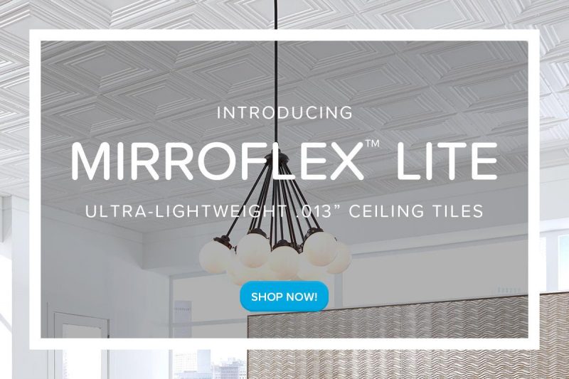 Mirroflex Laminate Lightweight Ceiling Tiles - Surface Products